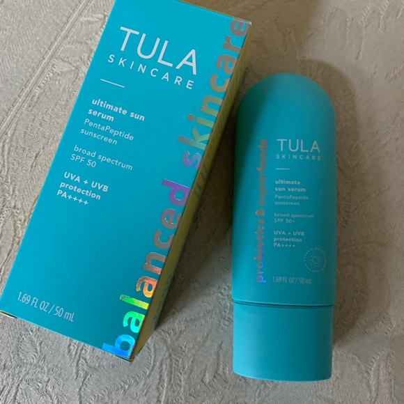 Tula | Skincare | Tula Ultimate Sun Serum Peptides Mineral Sunscreen ...